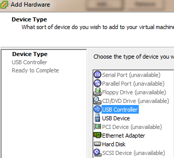 VMWare: Connect a USB Device to a VM in ESXi